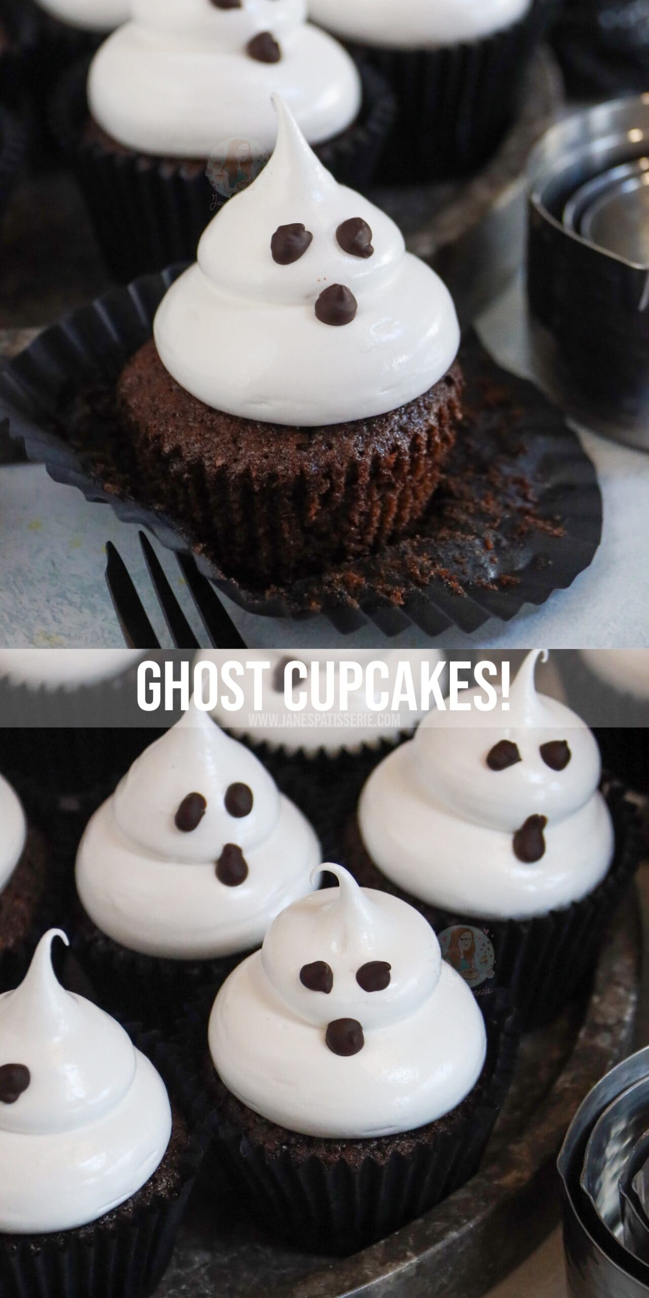 Ghost Cupcakes! - Jane's Patisserie