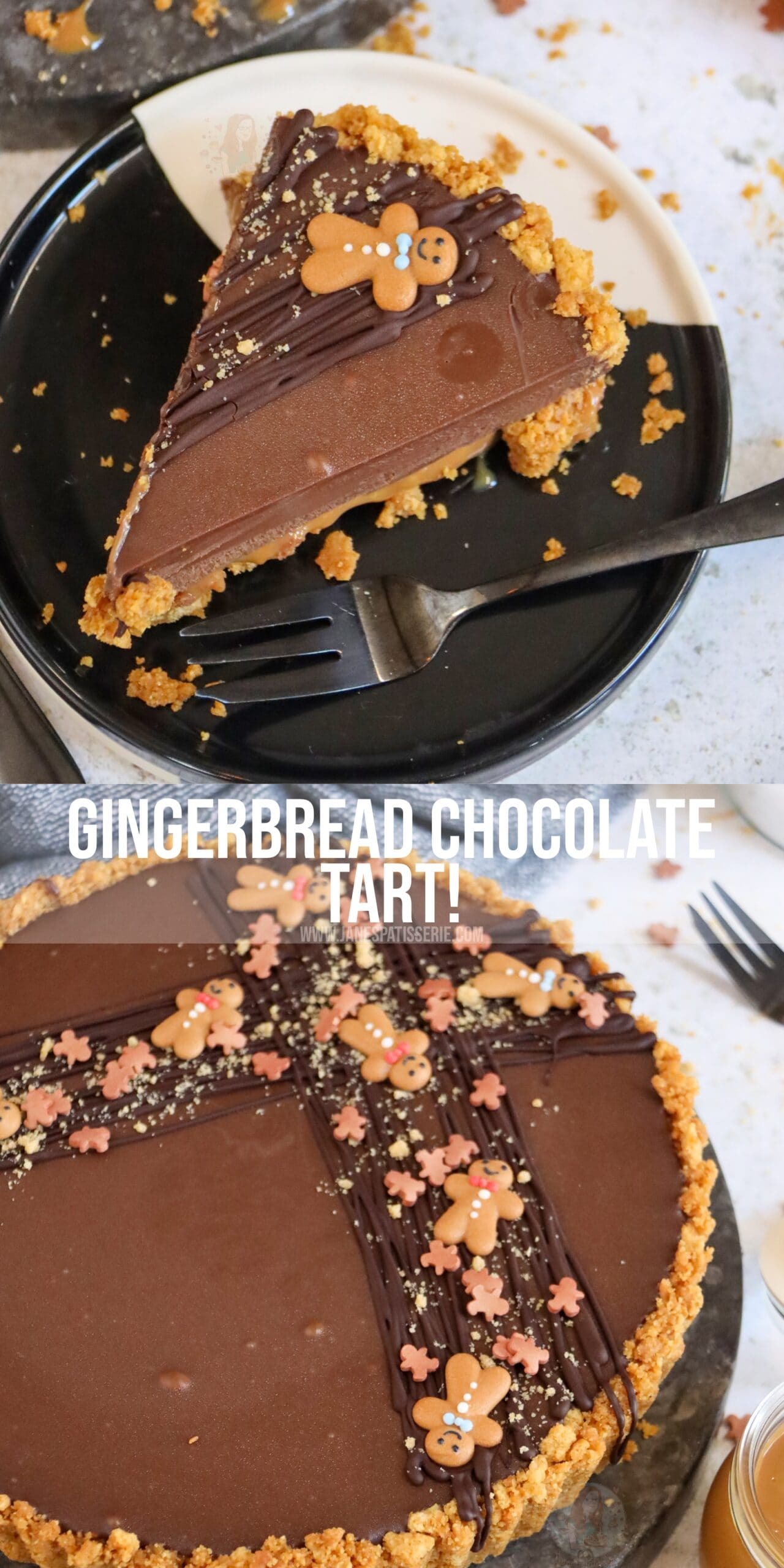 Gingerbread Chocolate Tart! - Jane's Patisserie