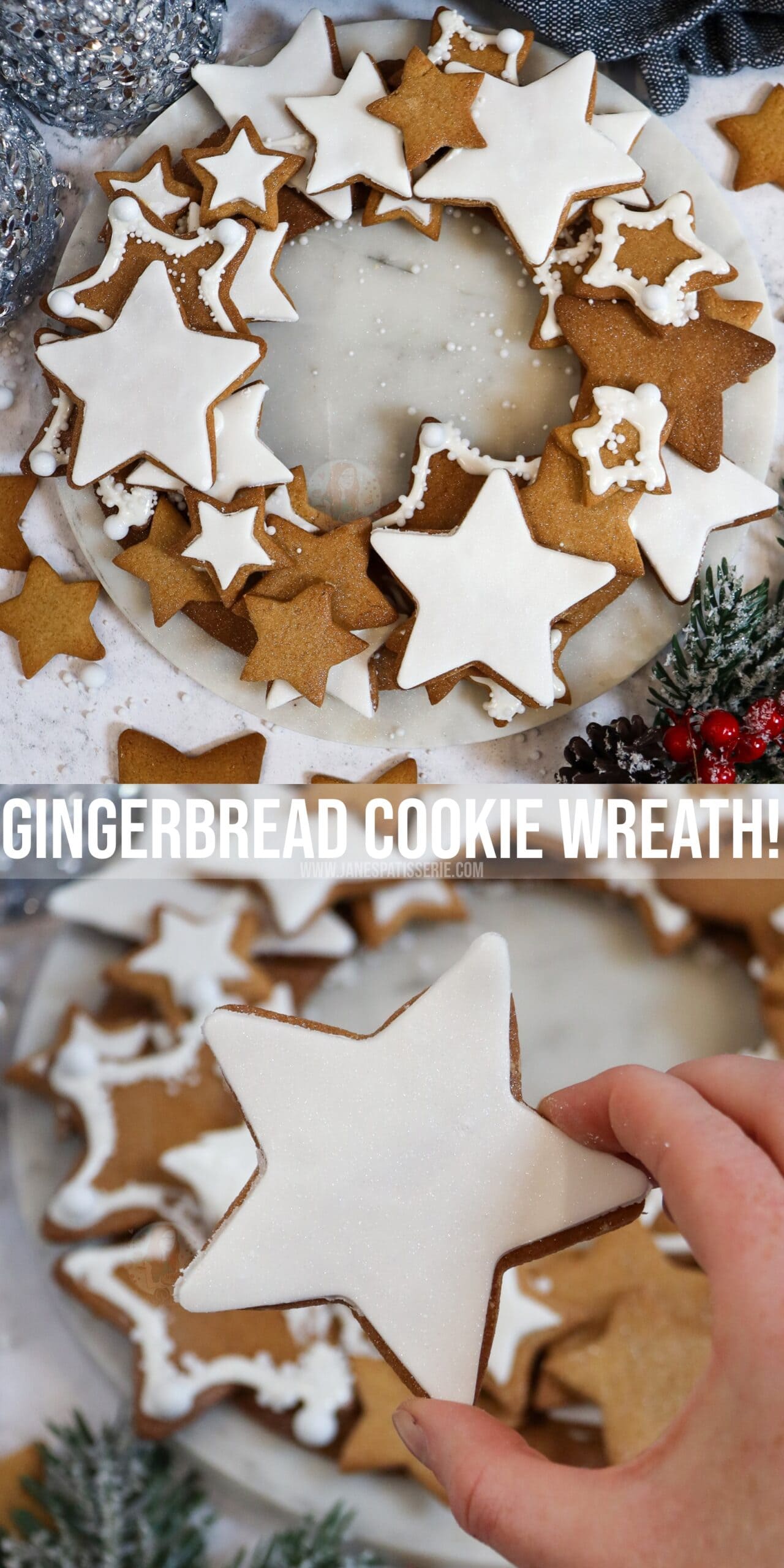 Gingerbread Cookie Wreath! - Jane's Patisserie