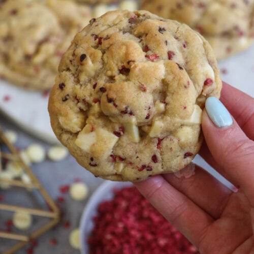 White Chocolate Raspberry Cookies - Jane's Patisserie