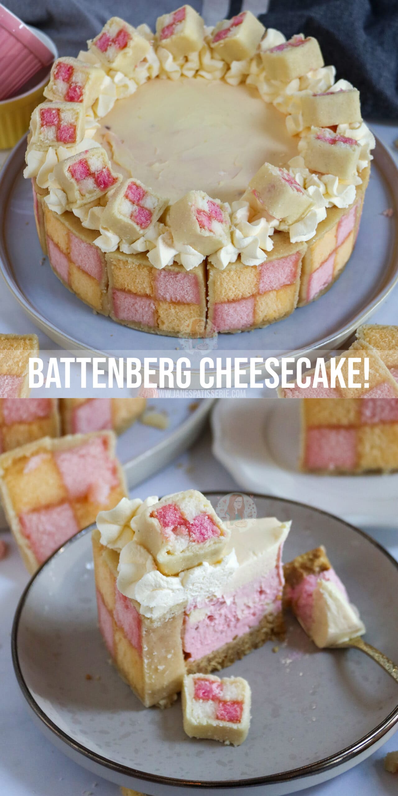 Battenberg Cheesecake! - Jane's Patisserie