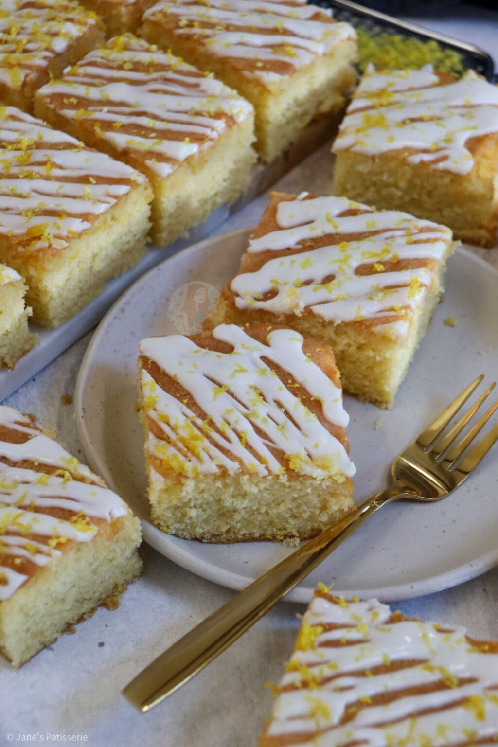 Lemon Drizzle Traybake! - Jane's Patisserie