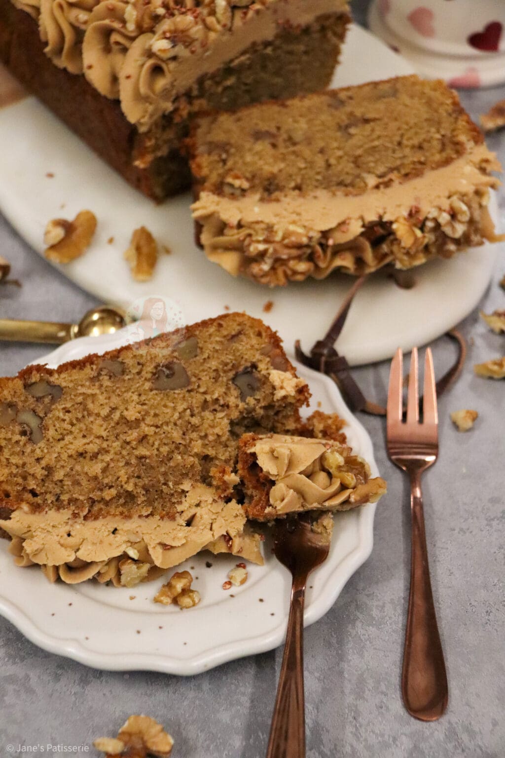 Coffee Walnut Loaf Cake! - Jane's Patisserie