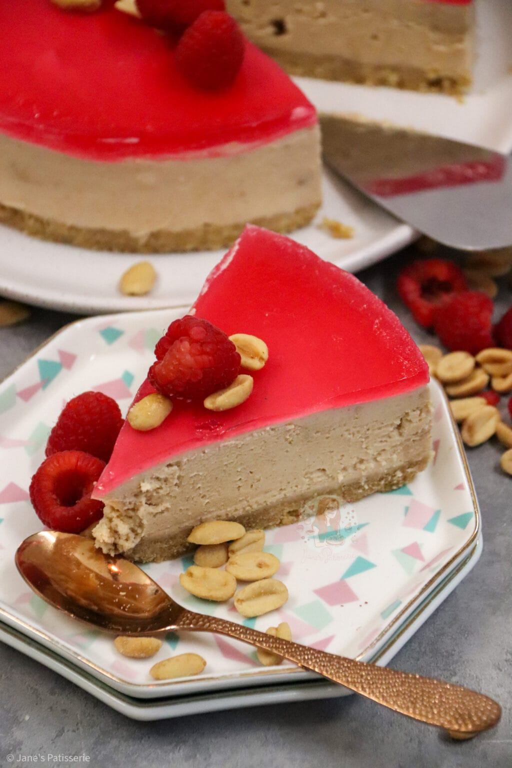 Peanut Butter Jelly Cheesecake! - Jane's Patisserie