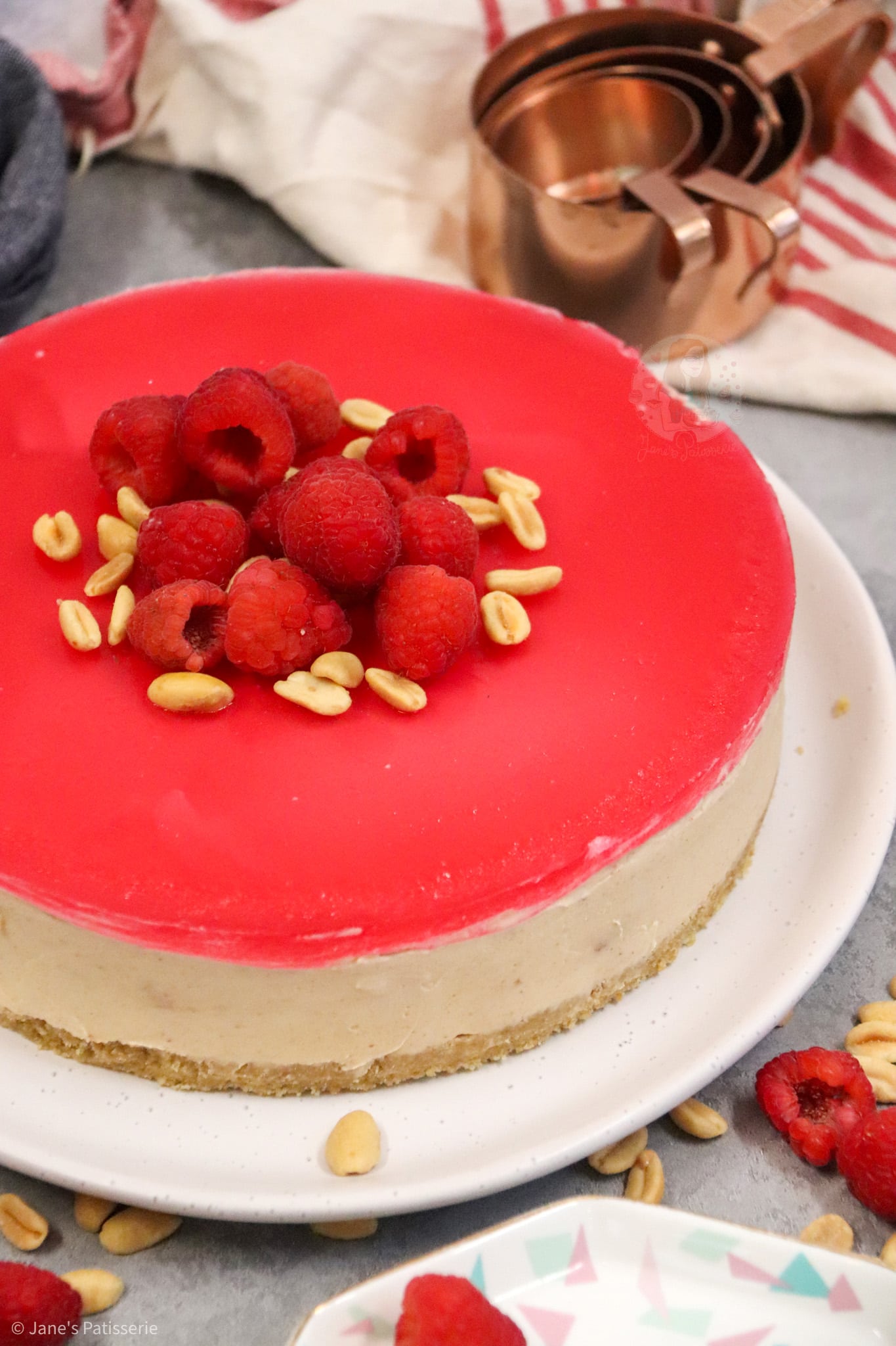 Peanut Butter Jelly Cheesecake! - Jane's Patisserie