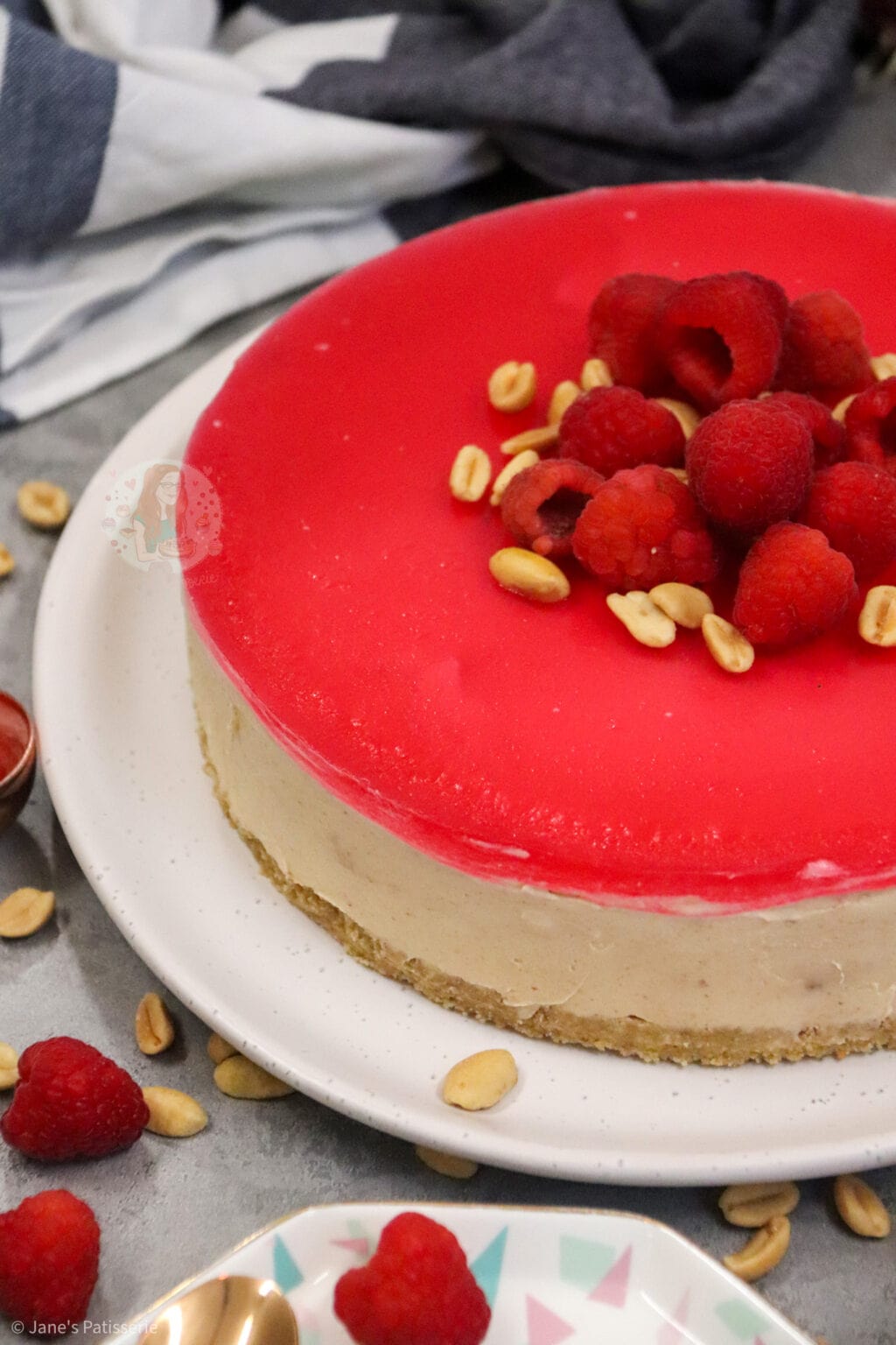 Peanut Butter Jelly Cheesecake! - Jane's Patisserie