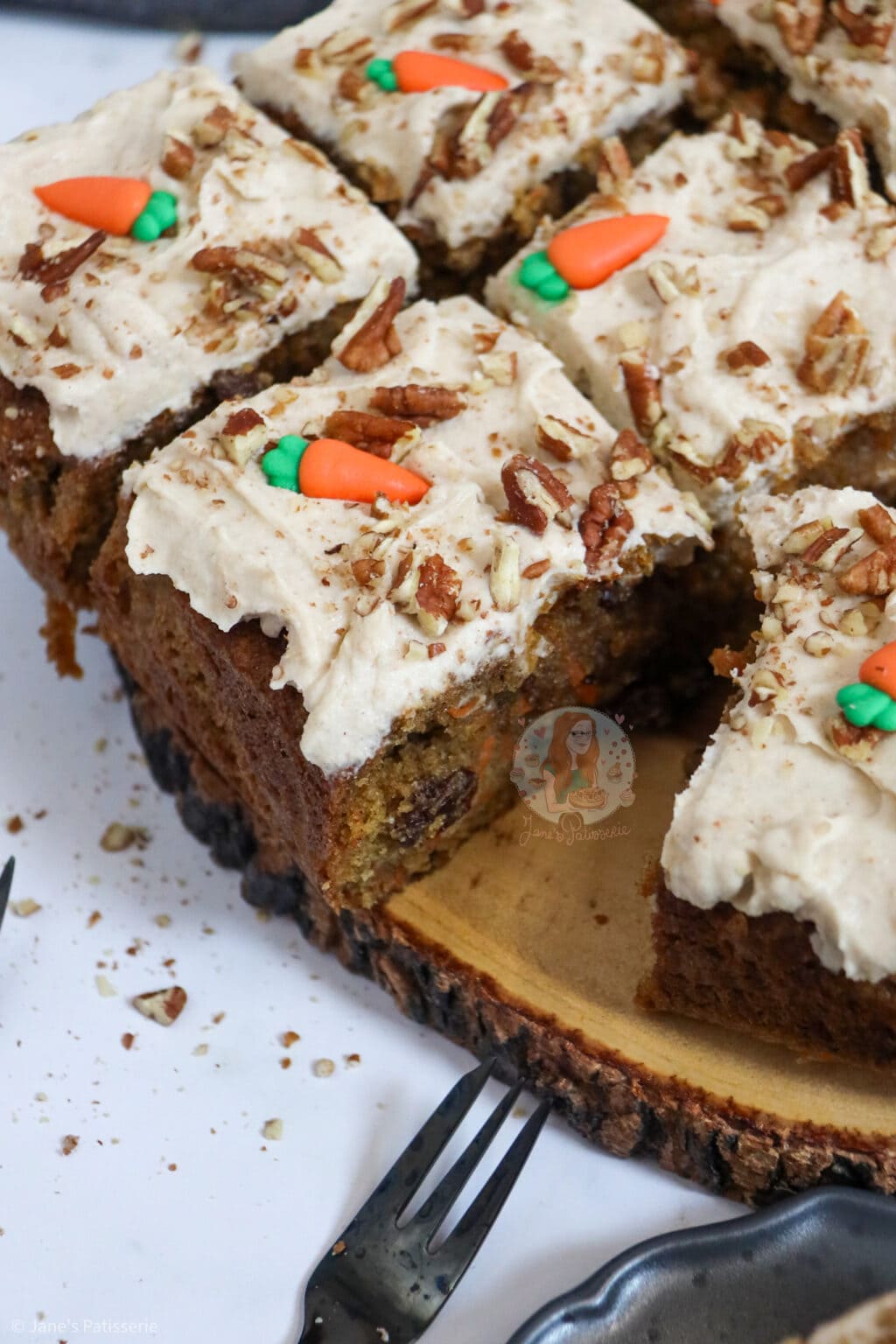 Carrot Cake Traybake! - Jane's Patisserie