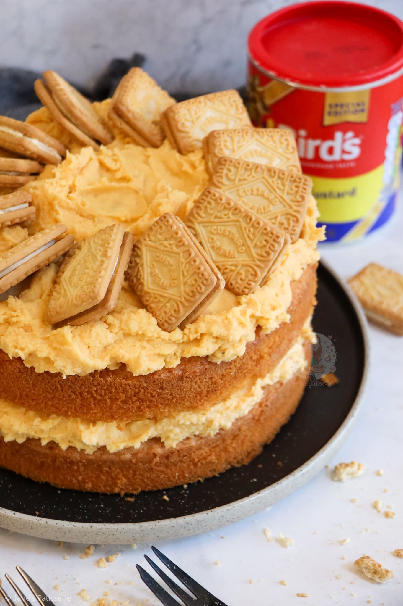Custard Cream Cake! - Jane's Patisserie