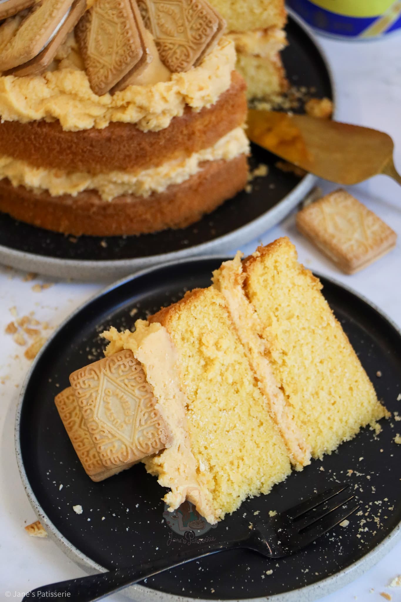Custard Cream Cake! - Jane's Patisserie