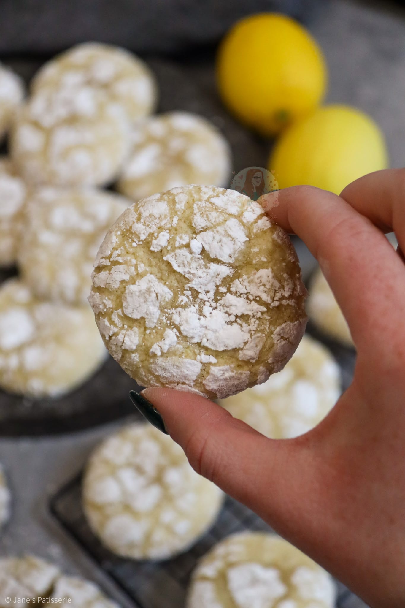 Lemon Crinkle Cookies! - Jane's Patisserie