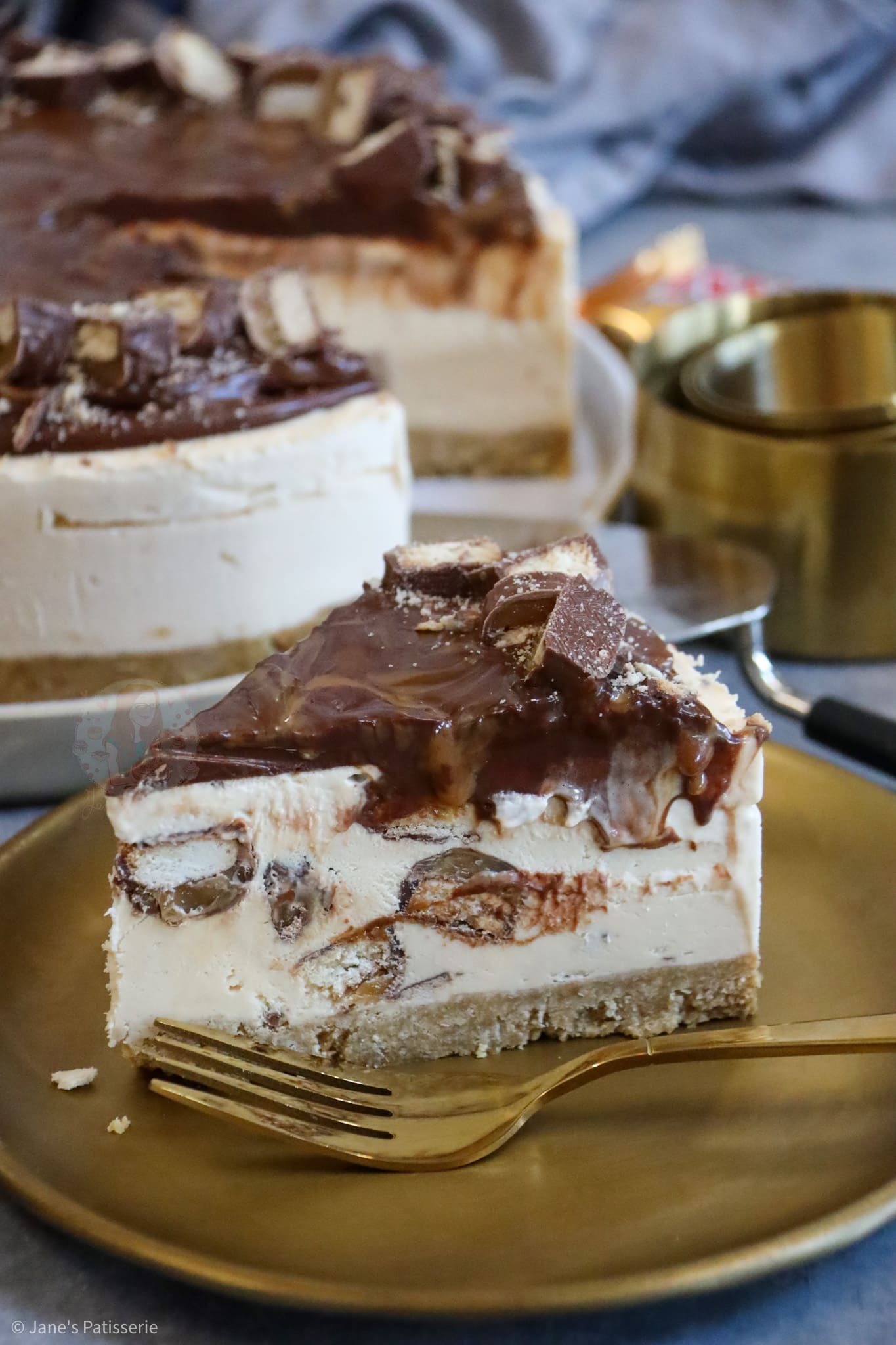 Twix Cheesecake! - Jane's Patisserie