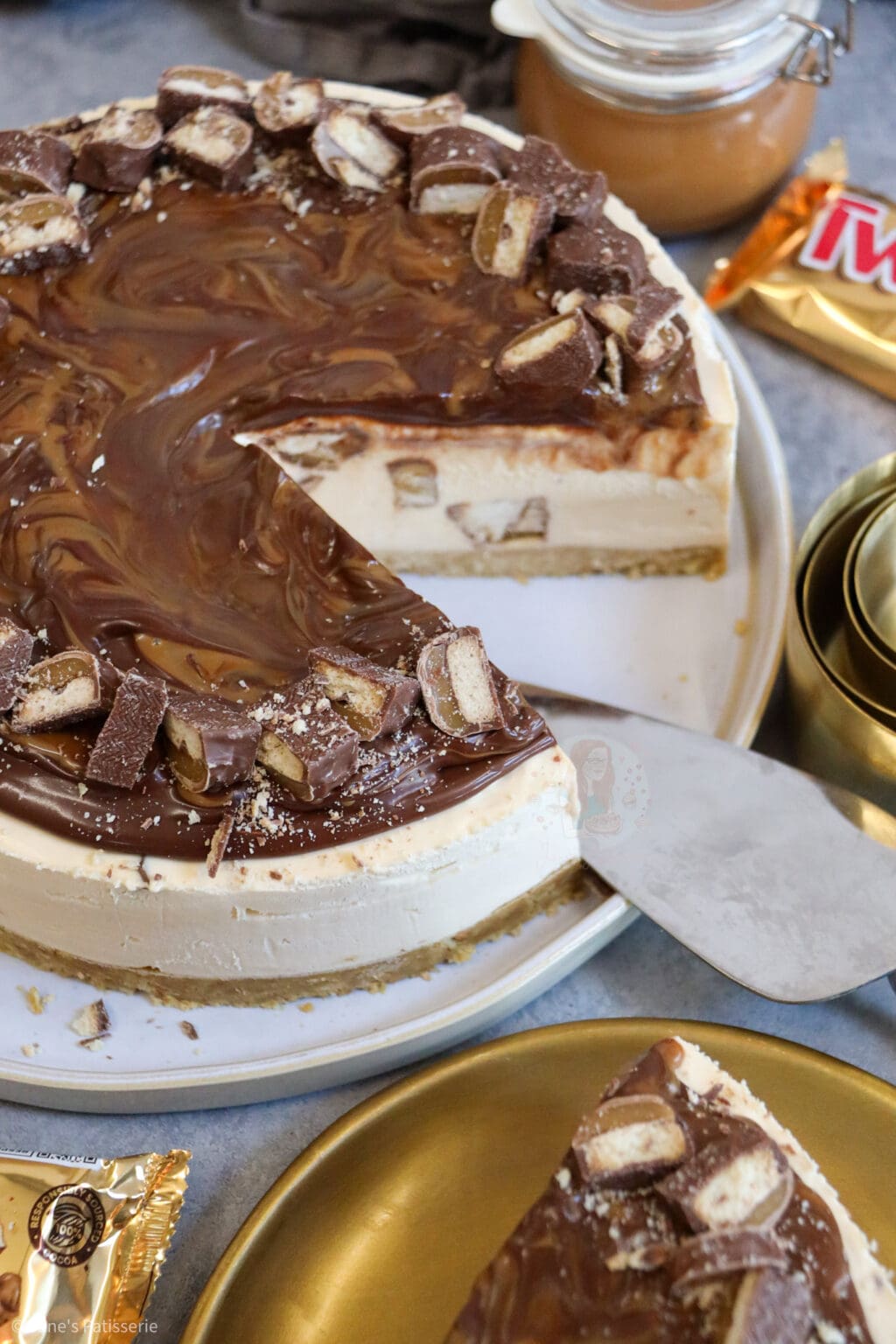 Twix Cheesecake! - Jane's Patisserie