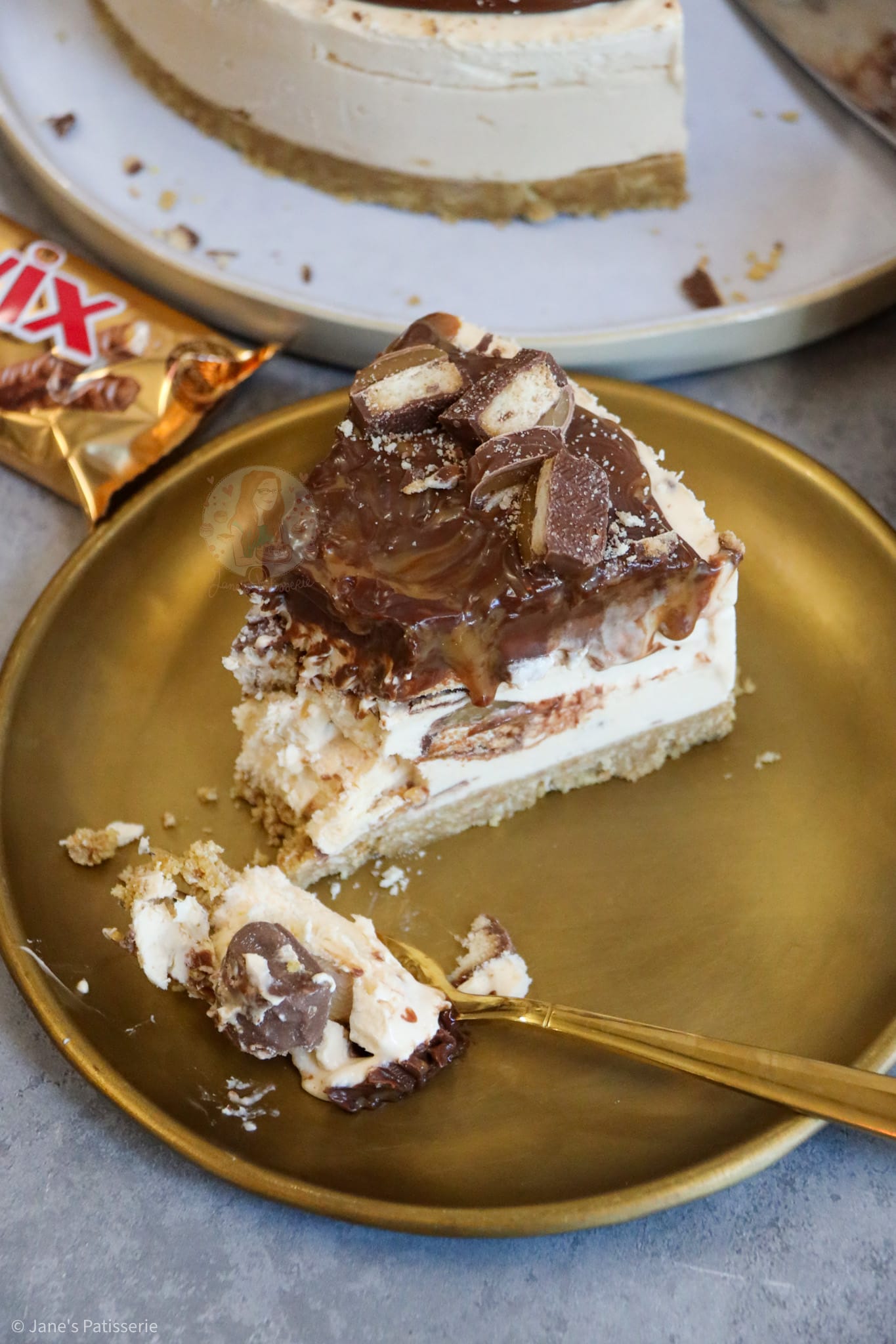 Twix Cheesecake! - Jane's Patisserie
