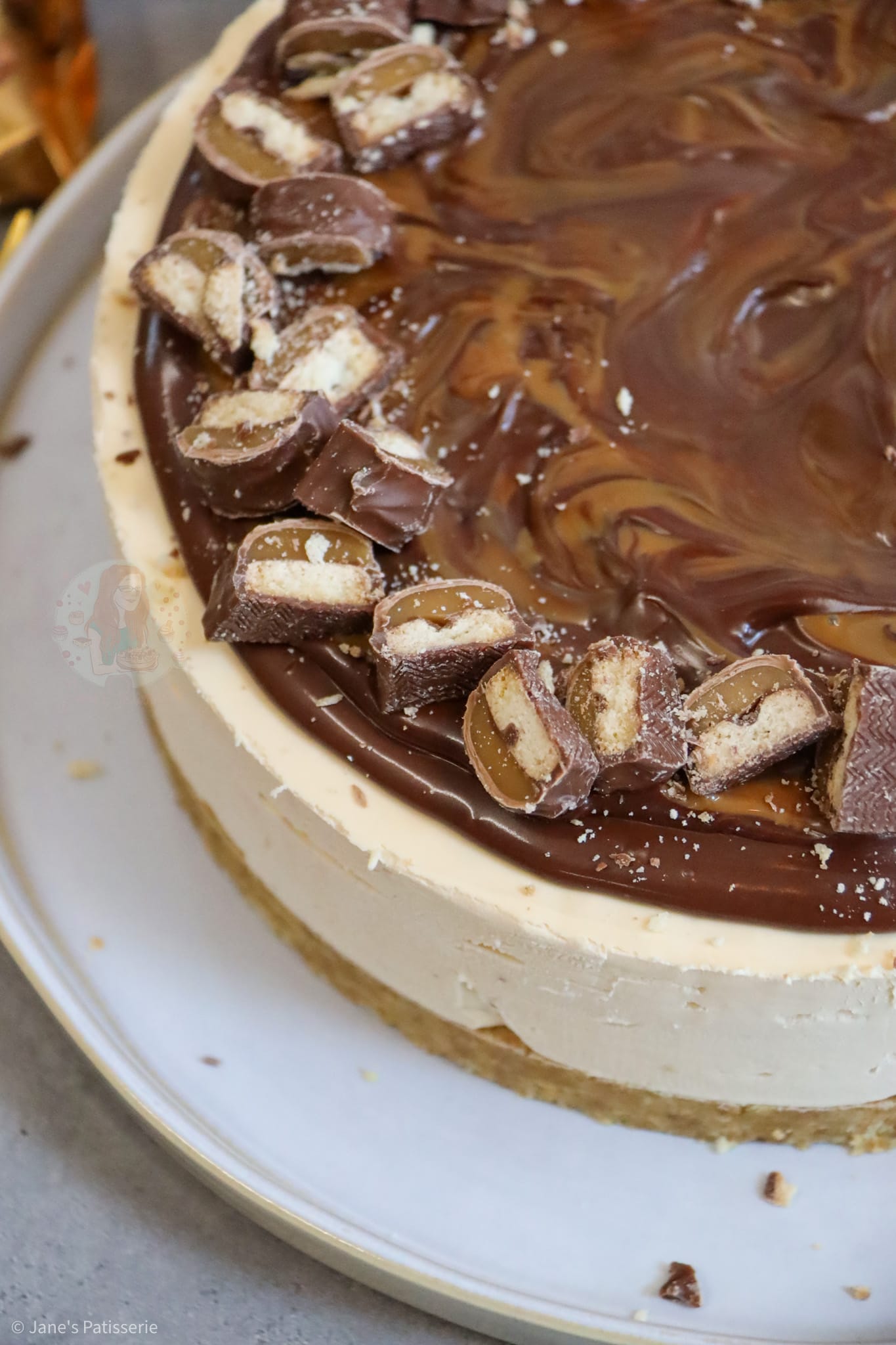 Twix Cheesecake! - Jane's Patisserie