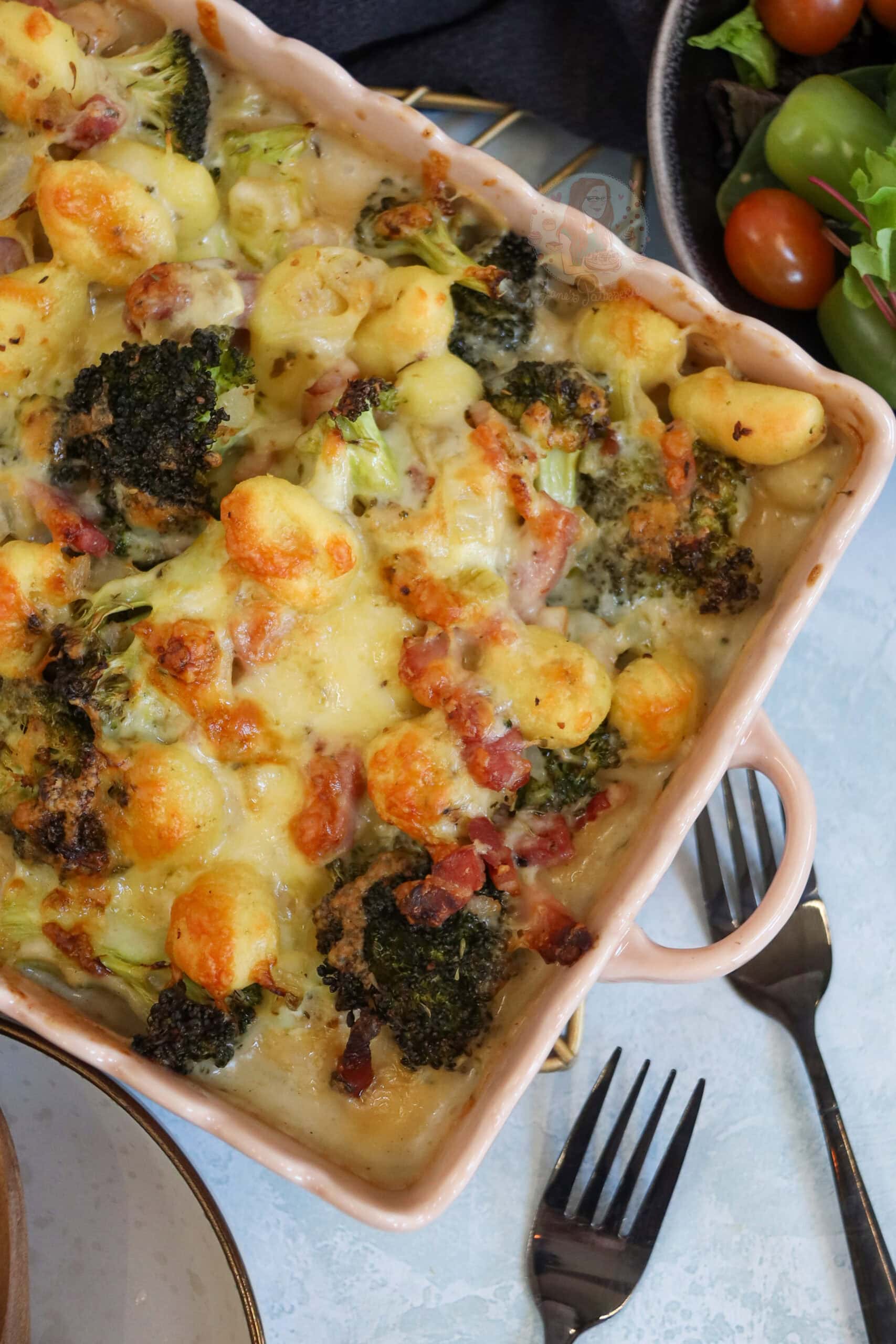 Bacon Broccoli Gnocchi Bake - Jane's Patisserie