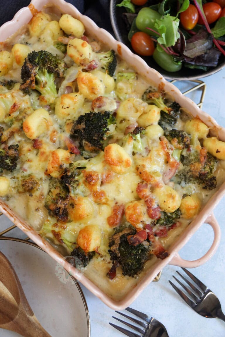 Bacon Broccoli Gnocchi Bake - Jane's Patisserie