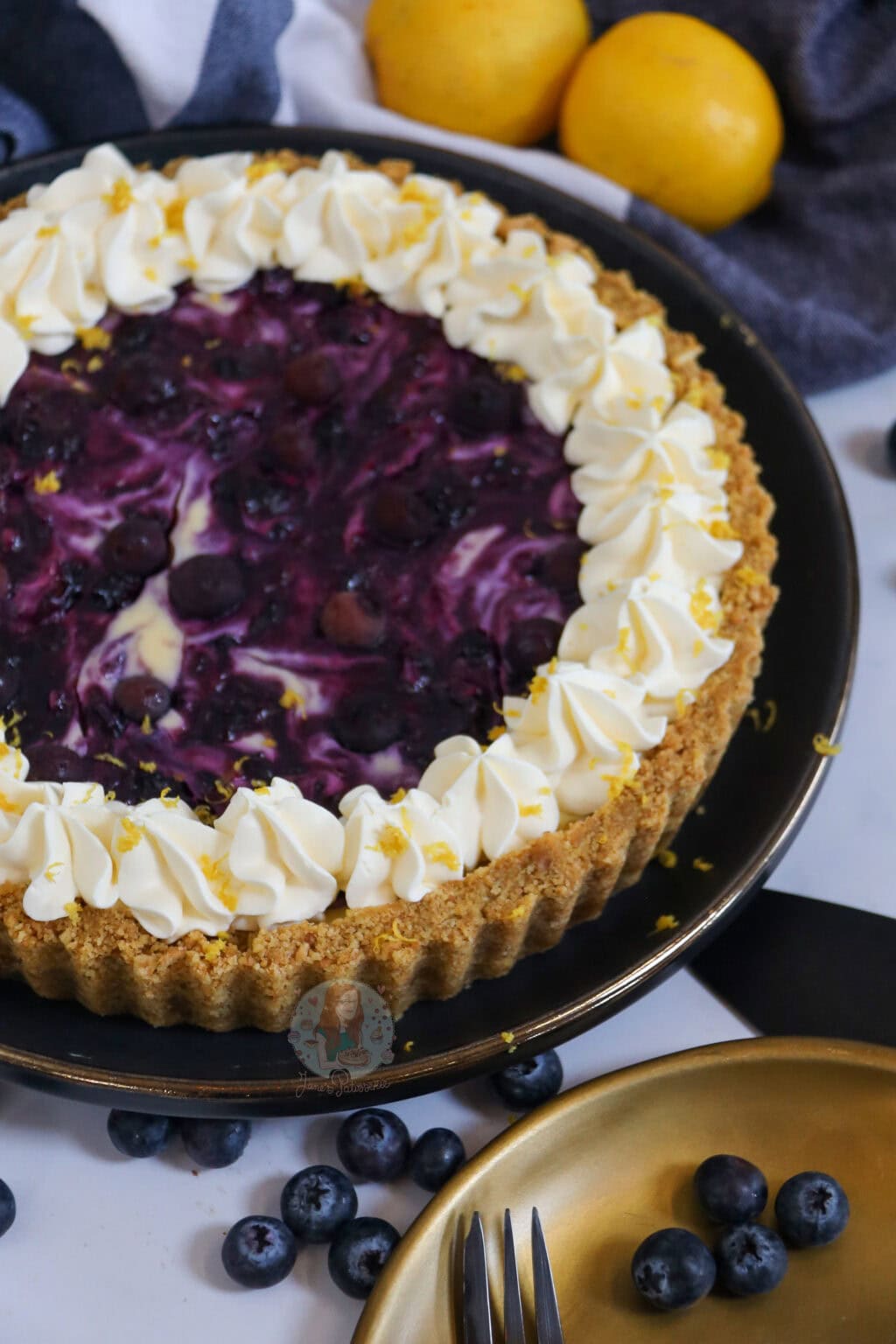 Lemon Blueberry Tart! - Jane's Patisserie