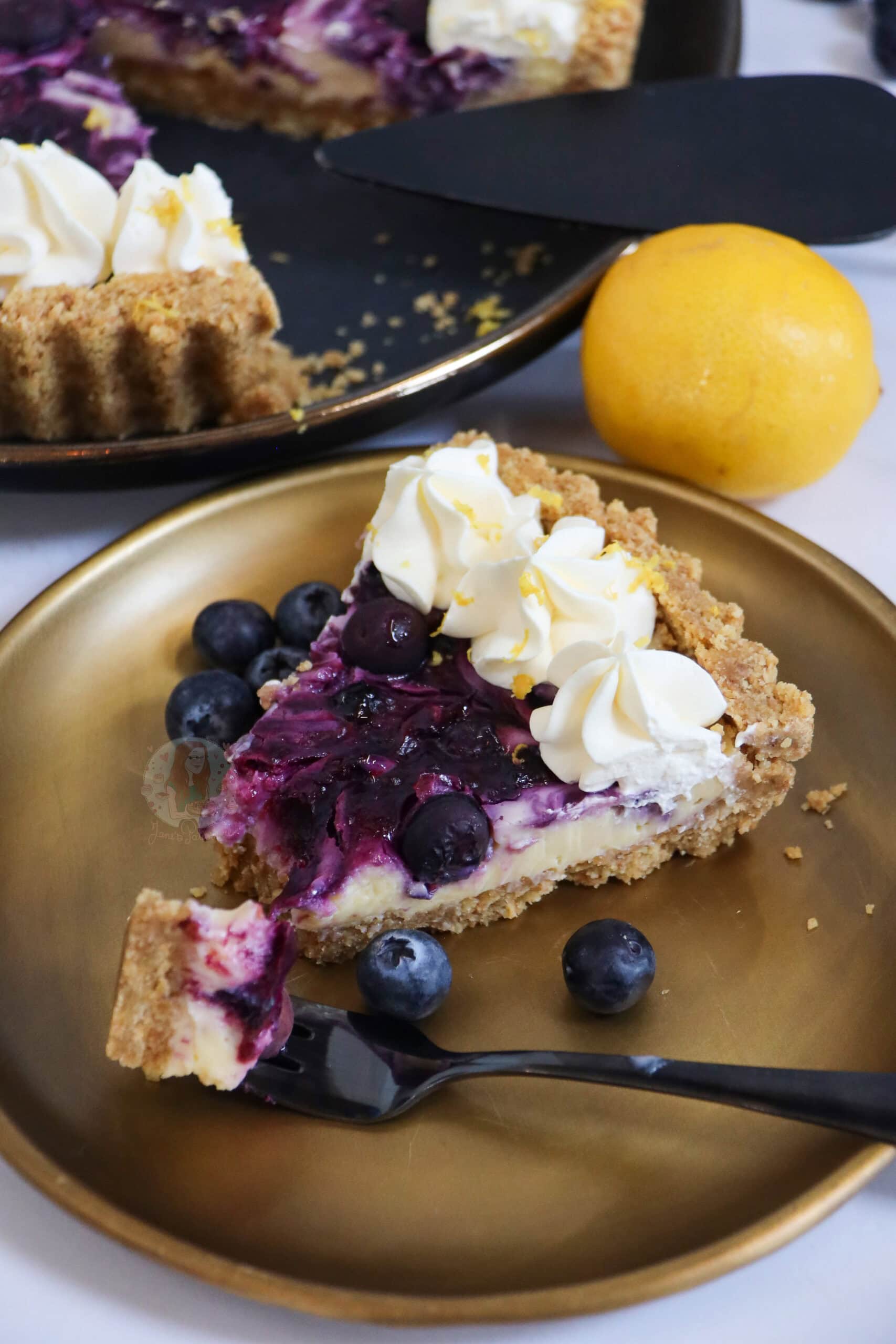 Lemon Blueberry Tart! - Jane's Patisserie