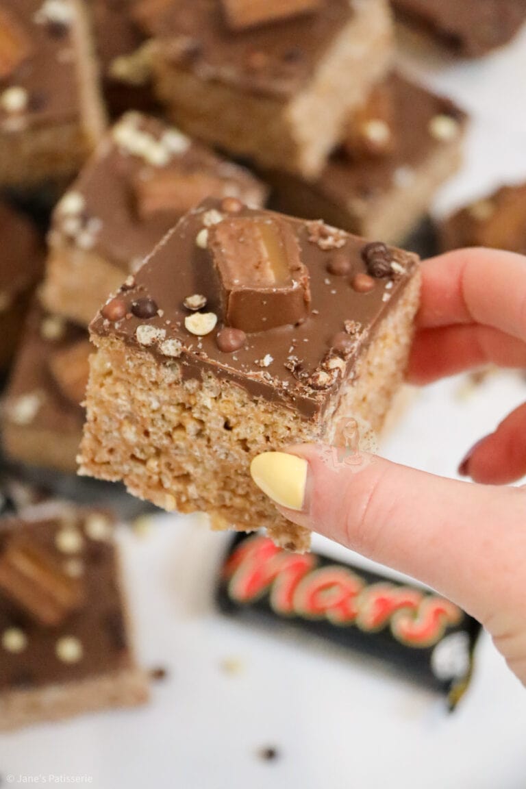 Mars Bar Crispy Squares! - Jane's Patisserie