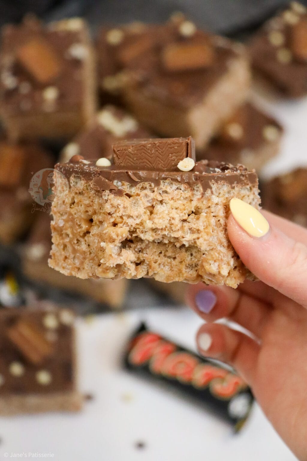 Mars Bar Crispy Squares! - Jane's Patisserie