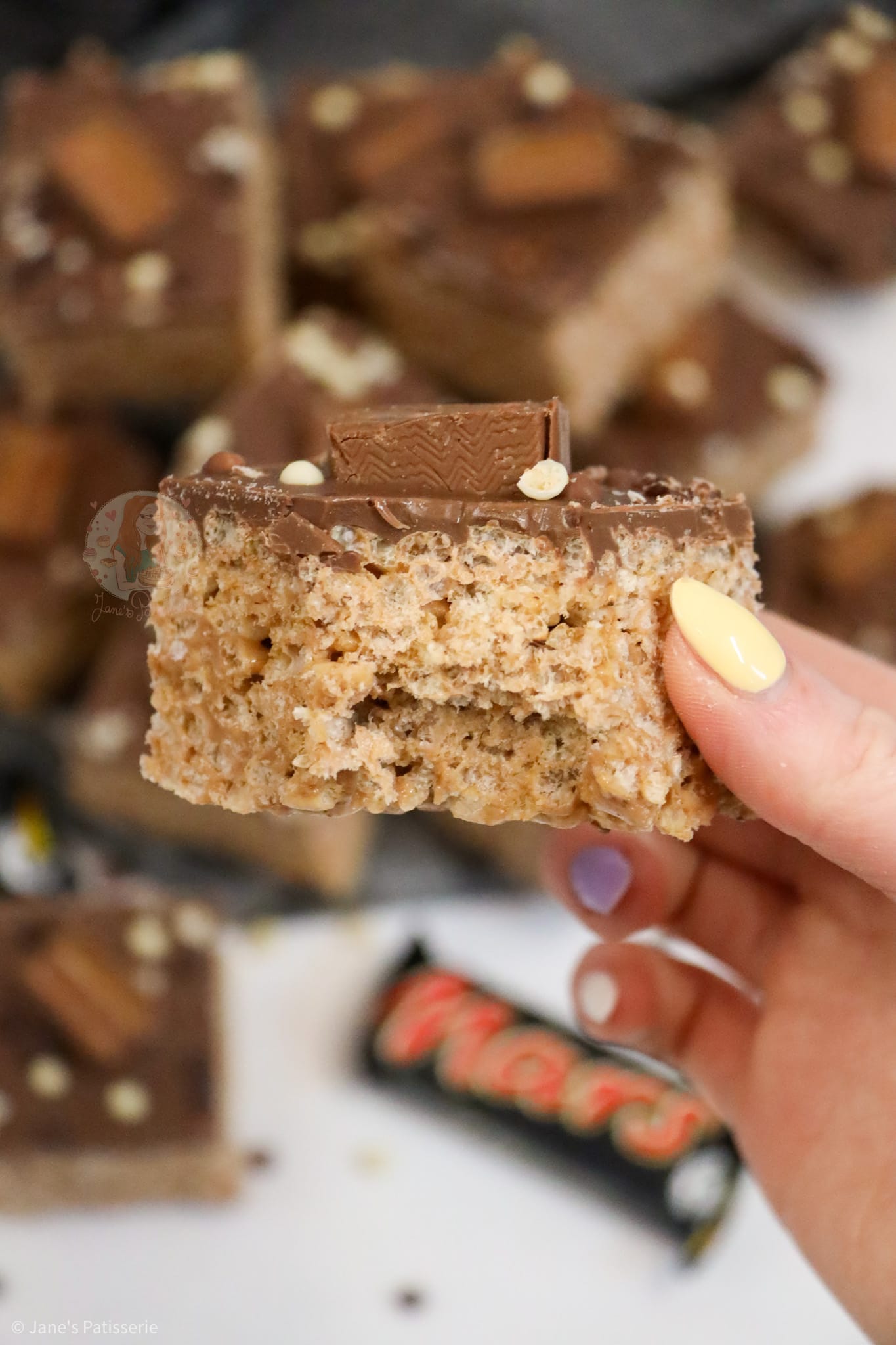 Mars Bar Crispy Squares! - Jane's Patisserie