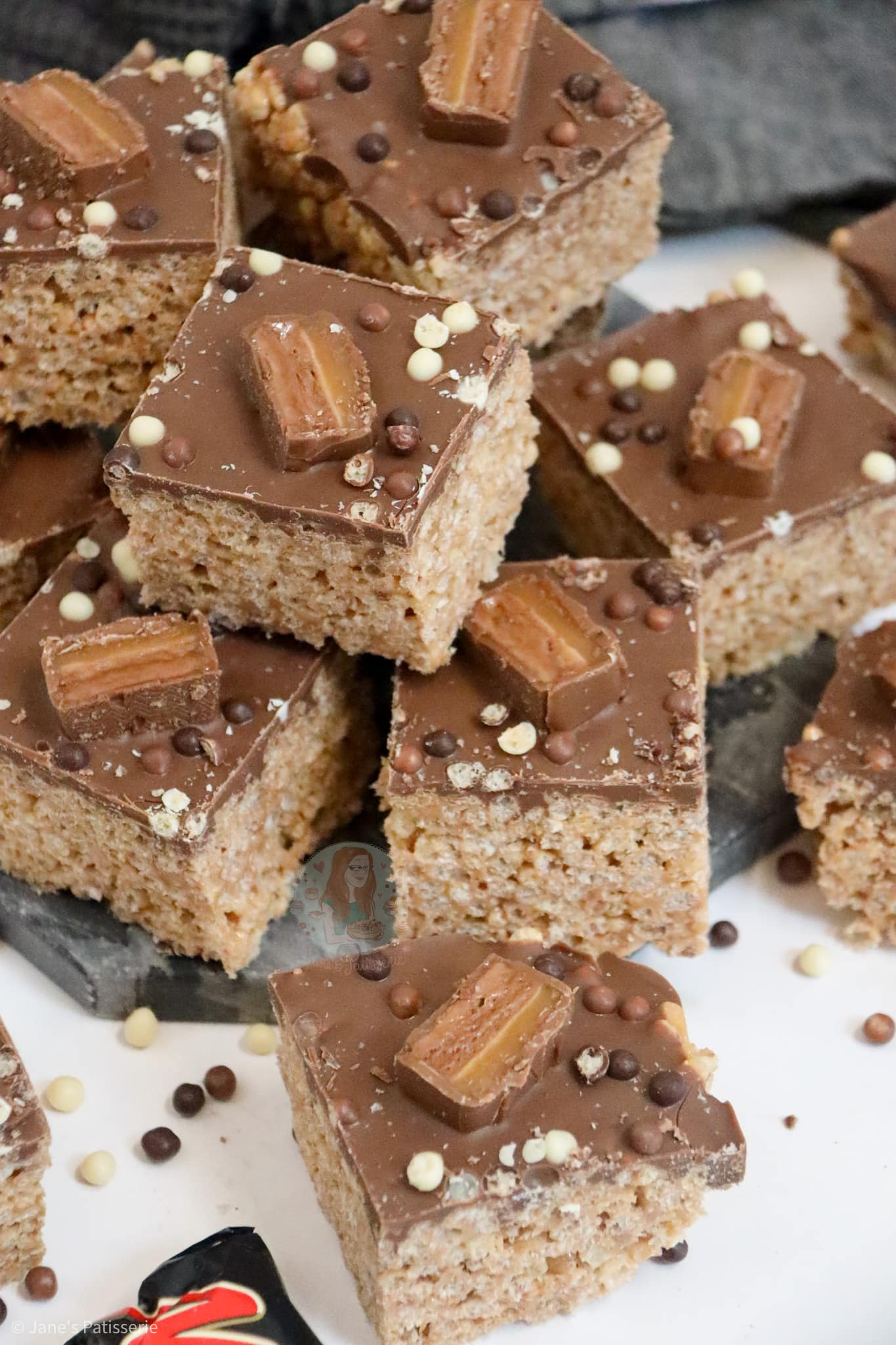 Mars Bar Crispy Squares! - Jane's Patisserie