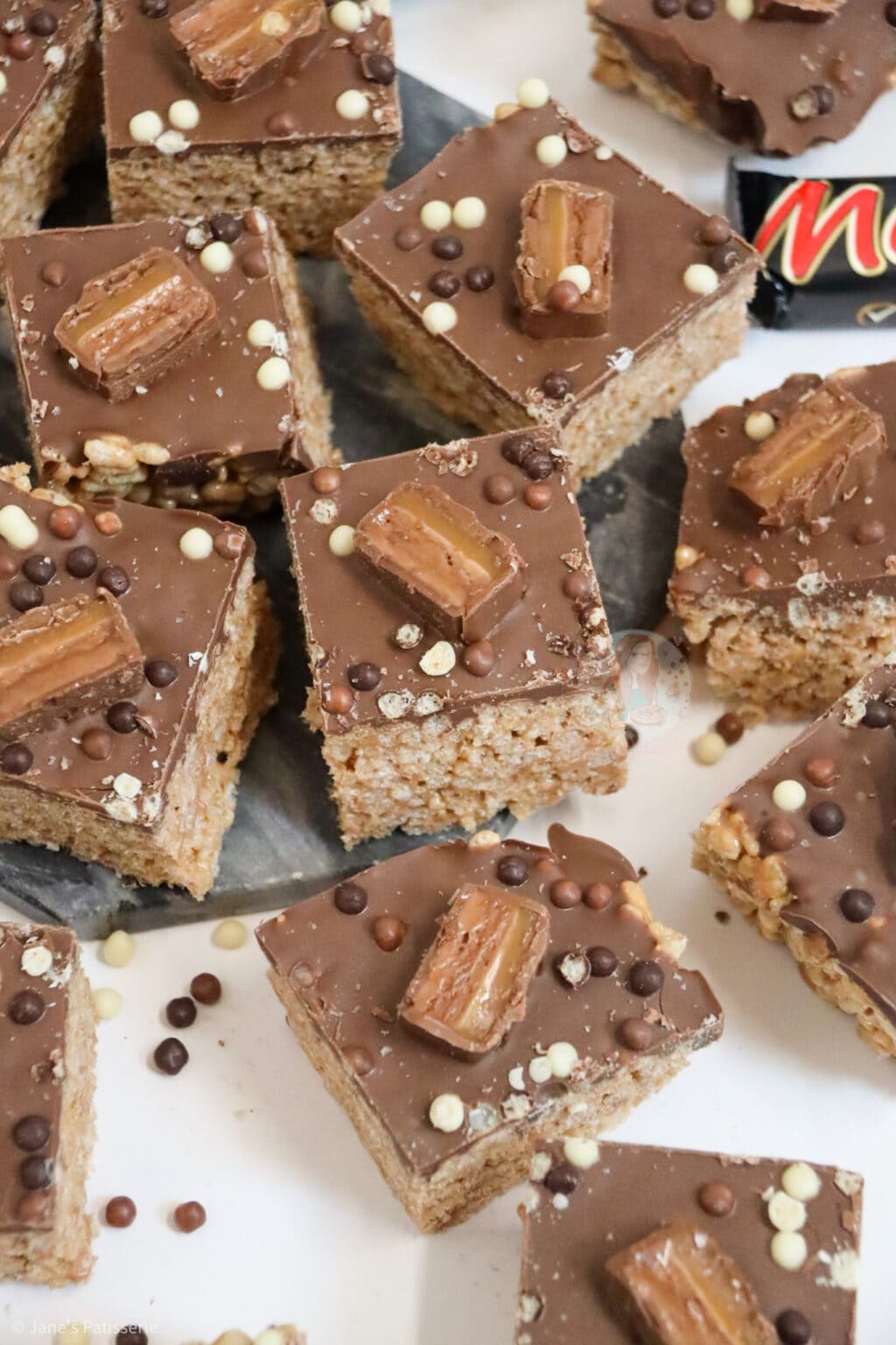 Mars Bar Crispy Squares! - Jane's Patisserie