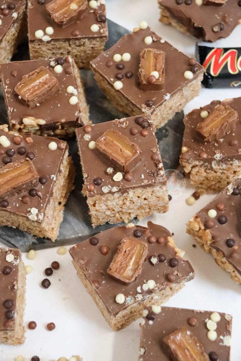 Mars Bar Crispy Squares! - Jane's Patisserie