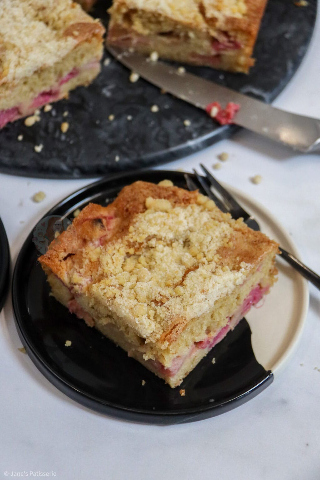 Rhubarb Crumble Cake! - Jane's Patisserie