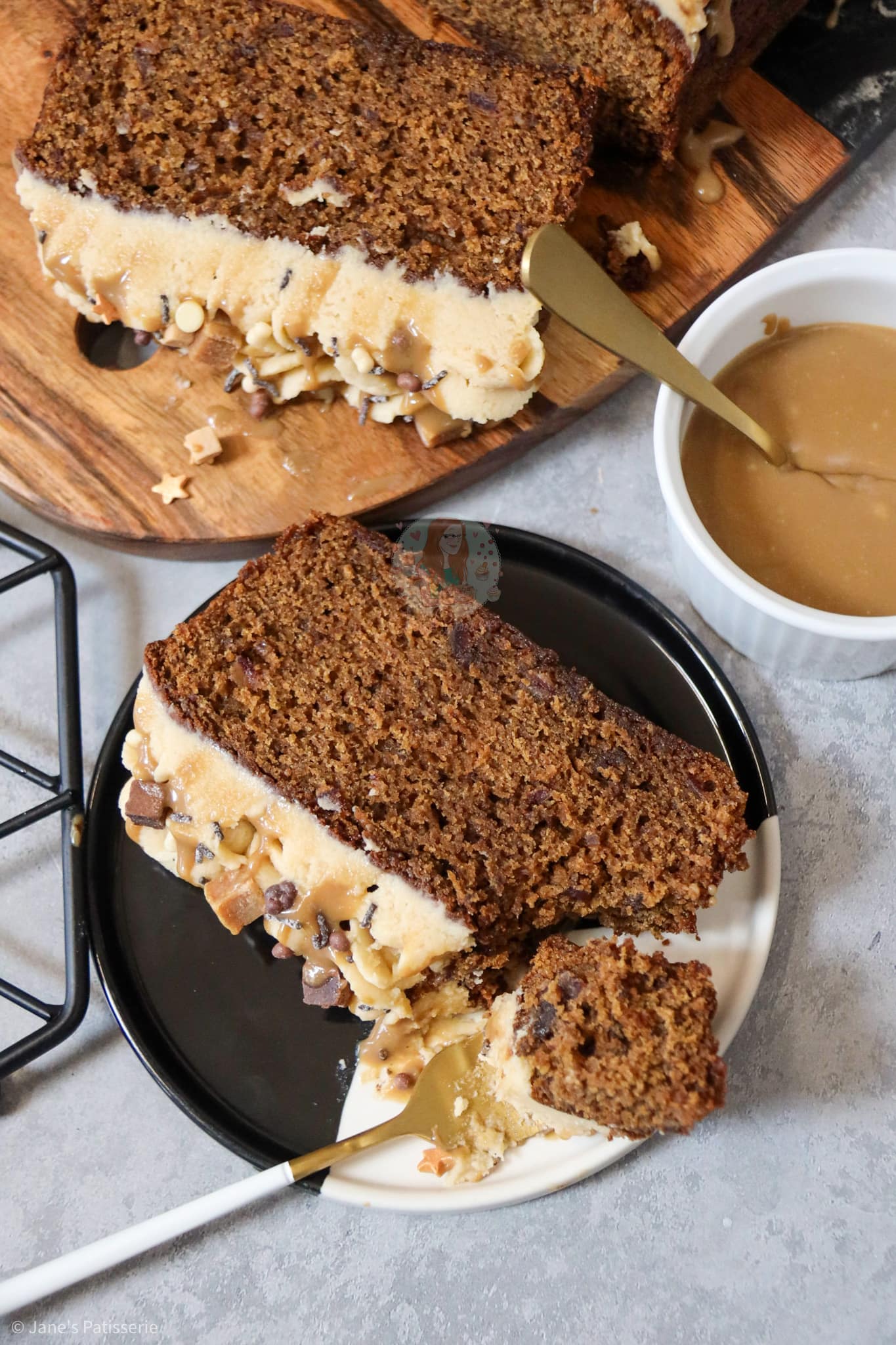 Sticky Toffee Loaf Cake! - Jane's Patisserie