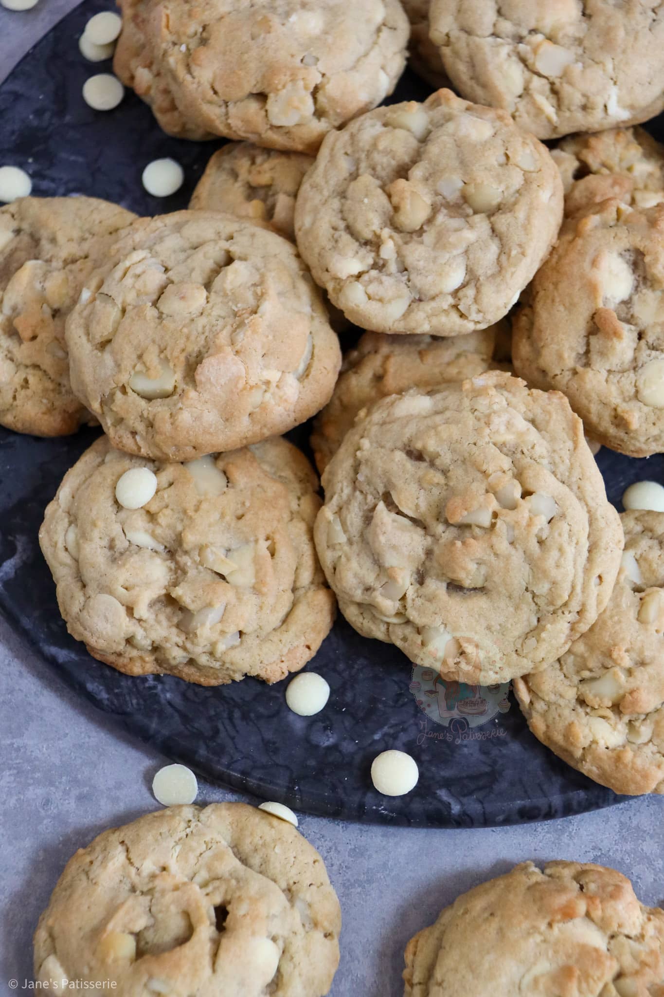 White Chocolate Macadamia Cookies! - Jane's Patisserie