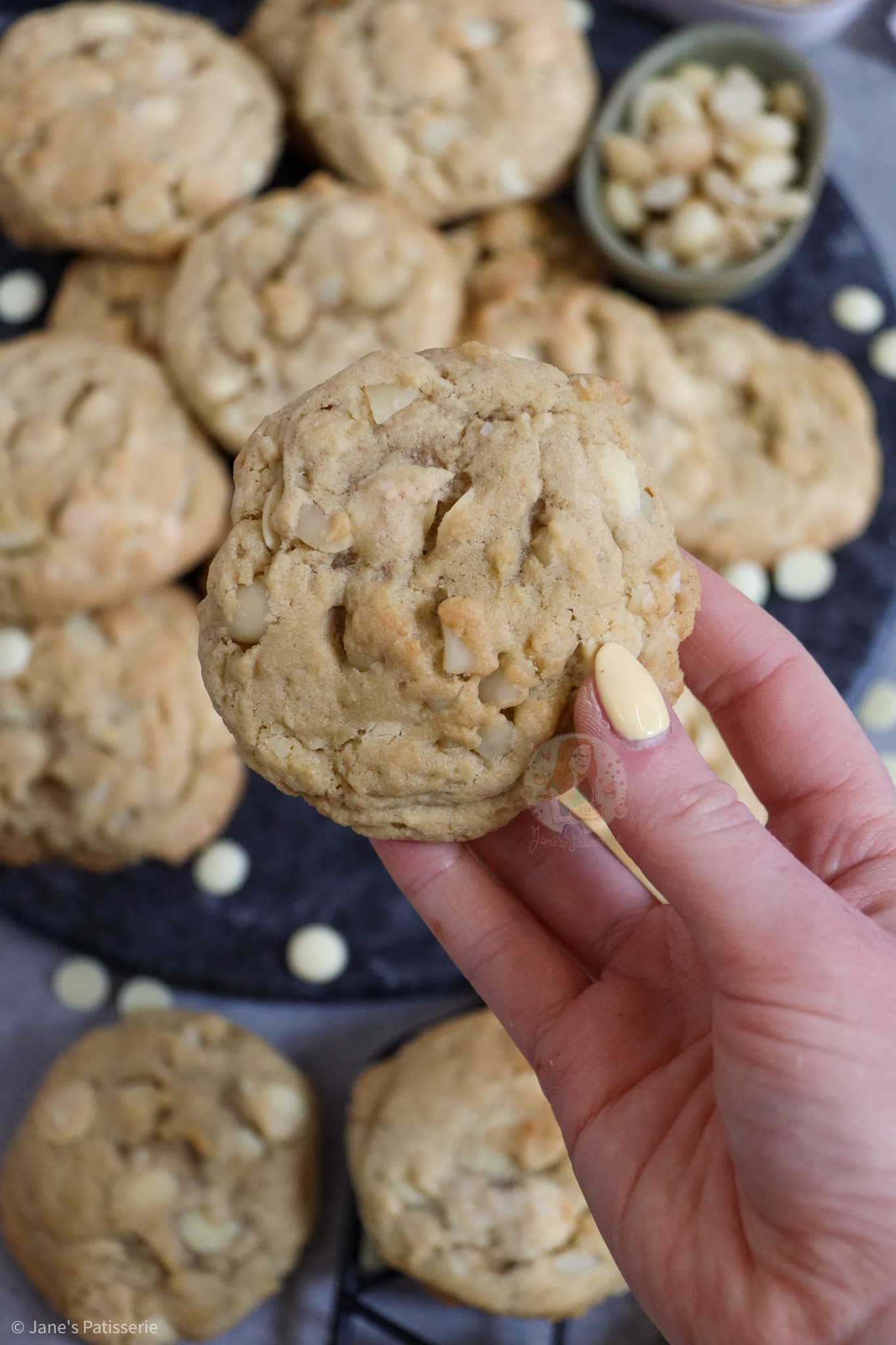 White Chocolate Macadamia Cookies! - Jane's Patisserie