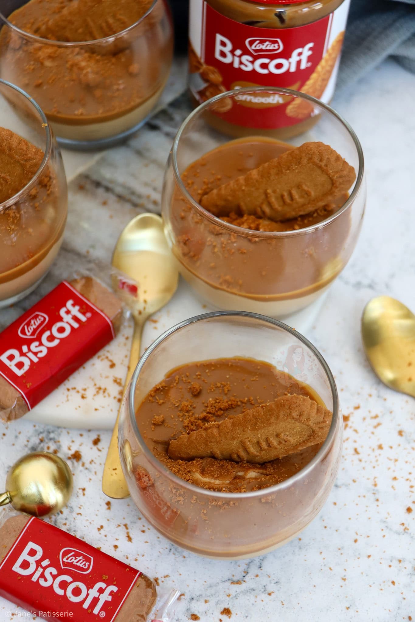 Three Ingredient Biscoff Mousse - Jane's Patisserie