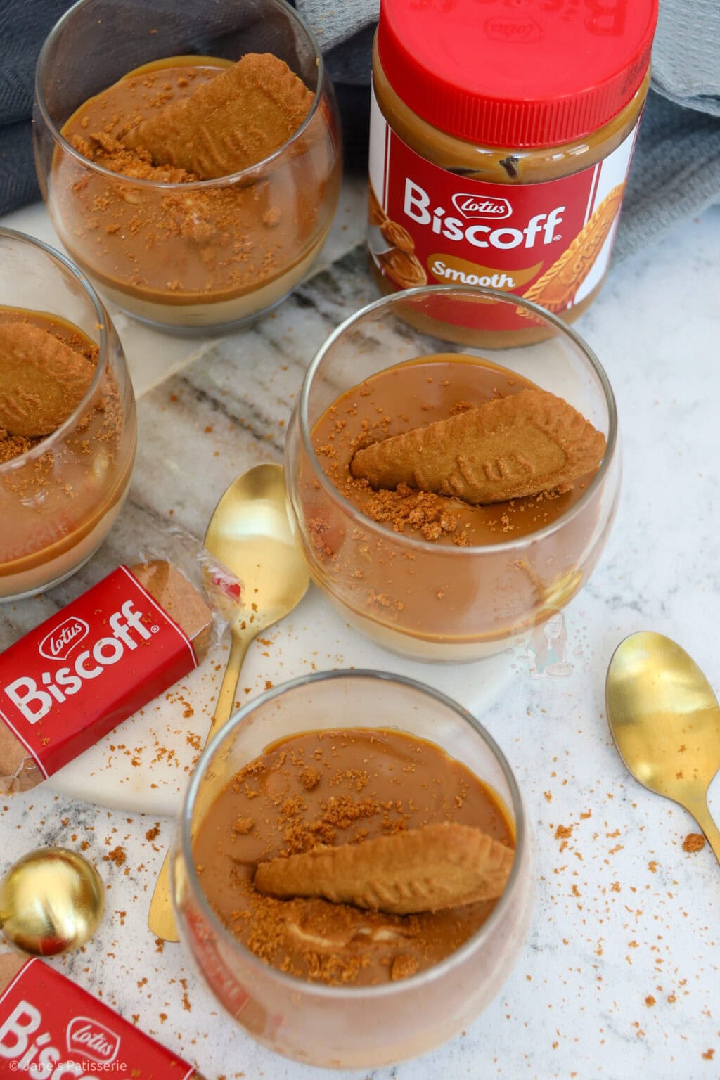 Three Ingredient Biscoff Mousse - Jane's Patisserie