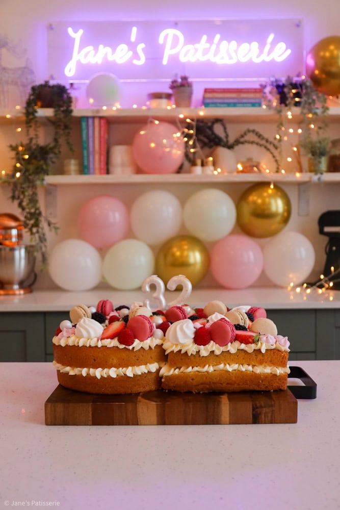 My 32nd Birthday Cake - A Number Cake! - Jane's Patisserie