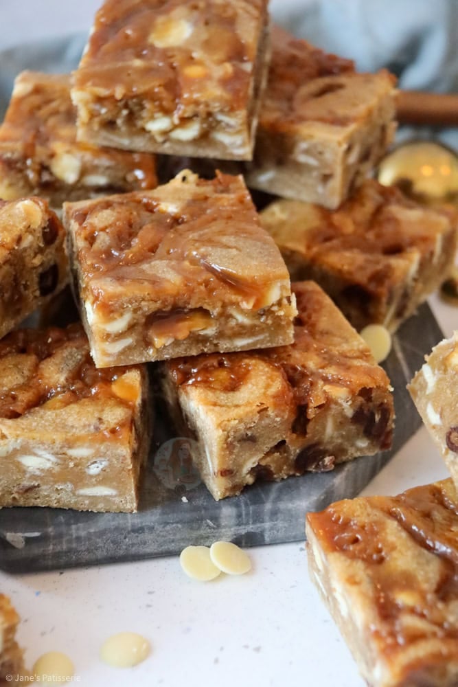 Sticky Toffee Blondies! - Jane's Patisserie