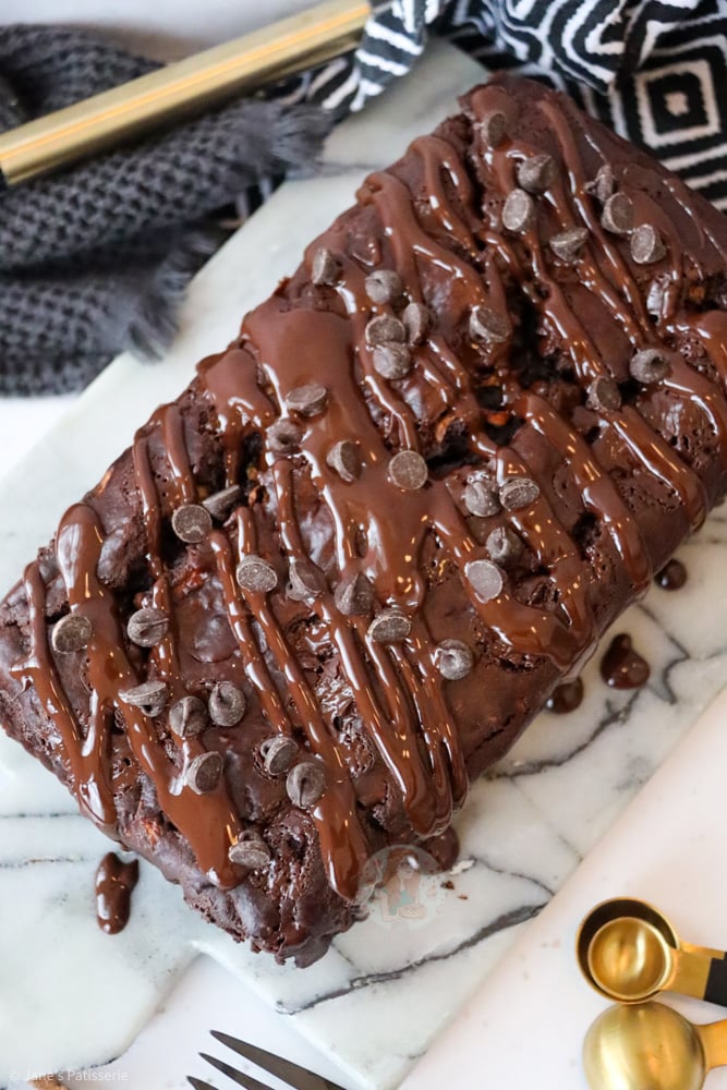 Chocolate Courgette Loaf Cake! - Jane's Patisserie