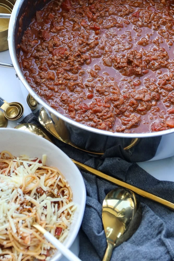 Easy Bolognese Recipe - Jane's Patisserie