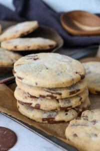 Chocolate Button Shortbread Cookies - Jane's Patisserie