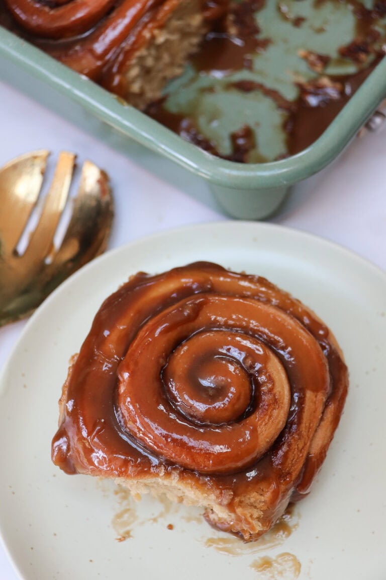 Sticky Toffee Cinnamon Rolls - Jane's Patisserie