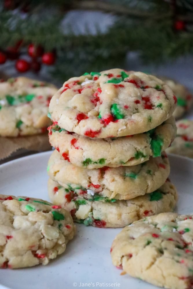 Christmas Sprinkle Cookies - Jane's Patisserie
